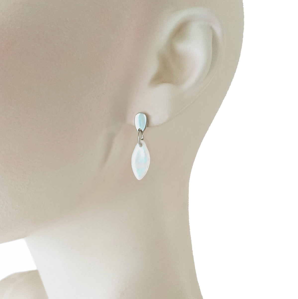 Øreringe Simple Luxury White Pearl Drop – Weinreich-Design