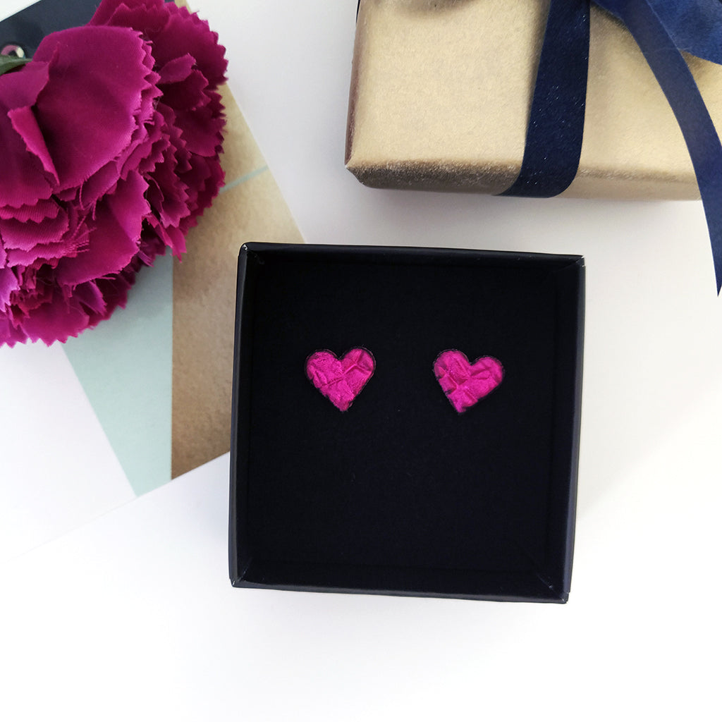 Øreringe Pink Hjerter – Weinreich-Design